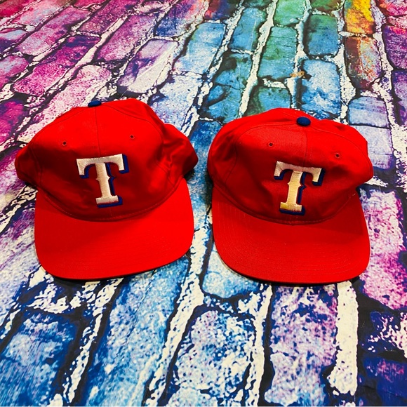 New Era | Accessories | Vintage Texas Rangers Logo Snapbacks New Era ...